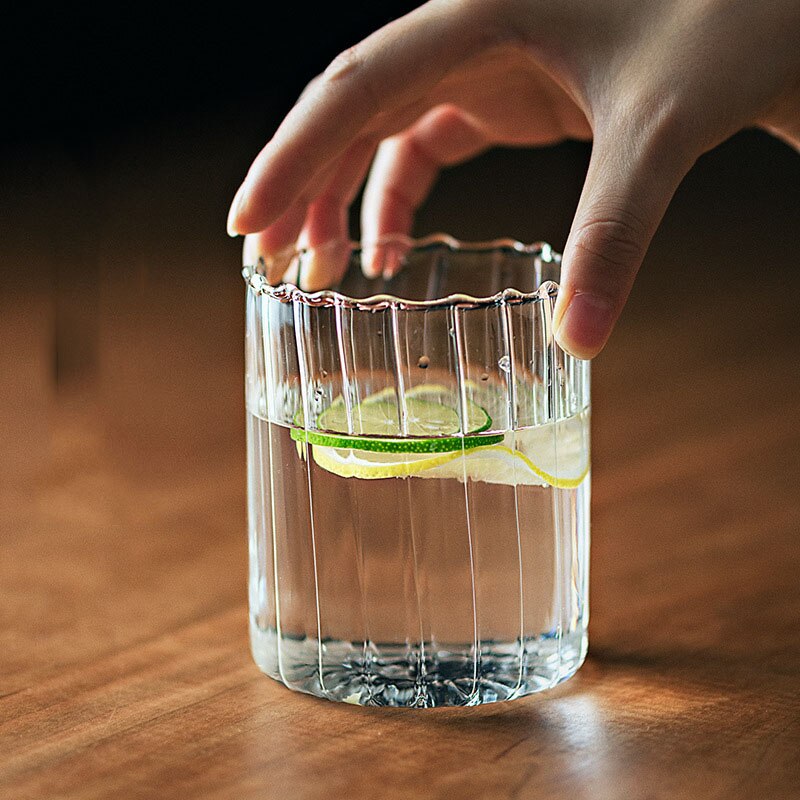 4PCS Ripple Wave Whisky Glasses, Water Glass, Juic... – Vicedeal