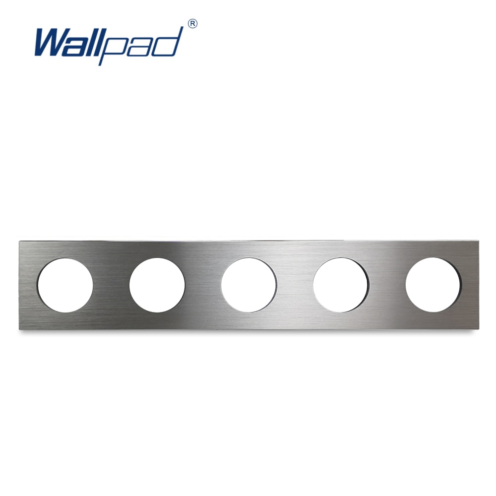 L6 DIY Quintuple 5 Frame Silver Panel Brushed Alum... – Grandado