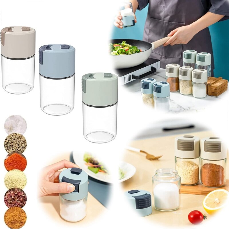 Metering Salt Shaker Glass Metered Salt Dispenser,... – Vicedeal