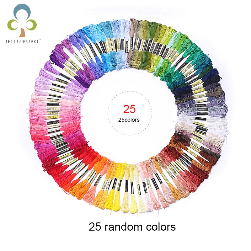 25/50/100 Random Color embroidery DIY Silk Cross S... – Vicedeal