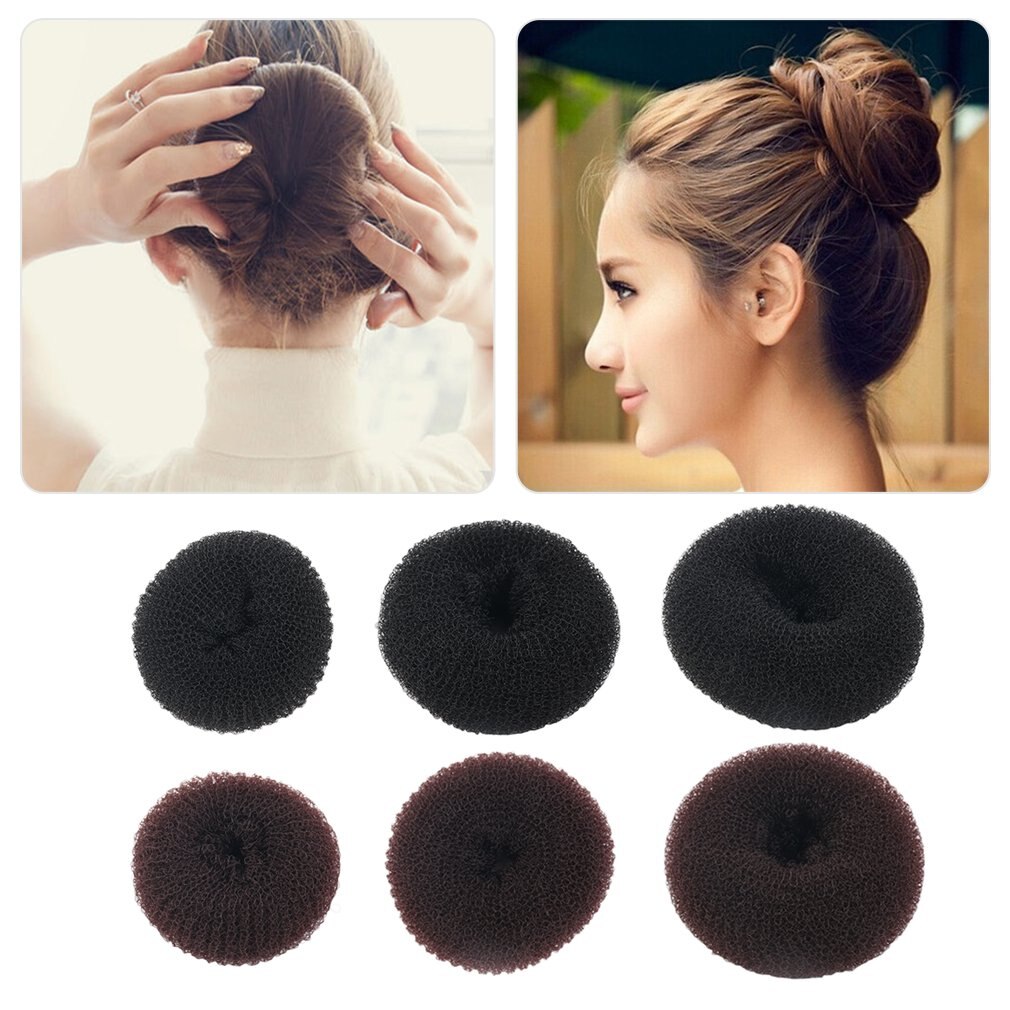 Women Girl Sponge Hair Bun Maker Ring Donuts Shape... – Vicedeal