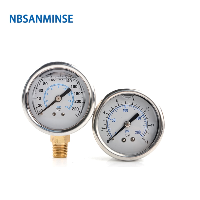Hydraulic Oil Pressure Gauge SM2SB50B/L 2 inch G1/... – Vicedeal