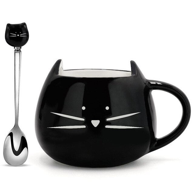 Ceramic Cute Cat Mugs Lovers Coffee Mug Tea Milk C... – Vicedeal