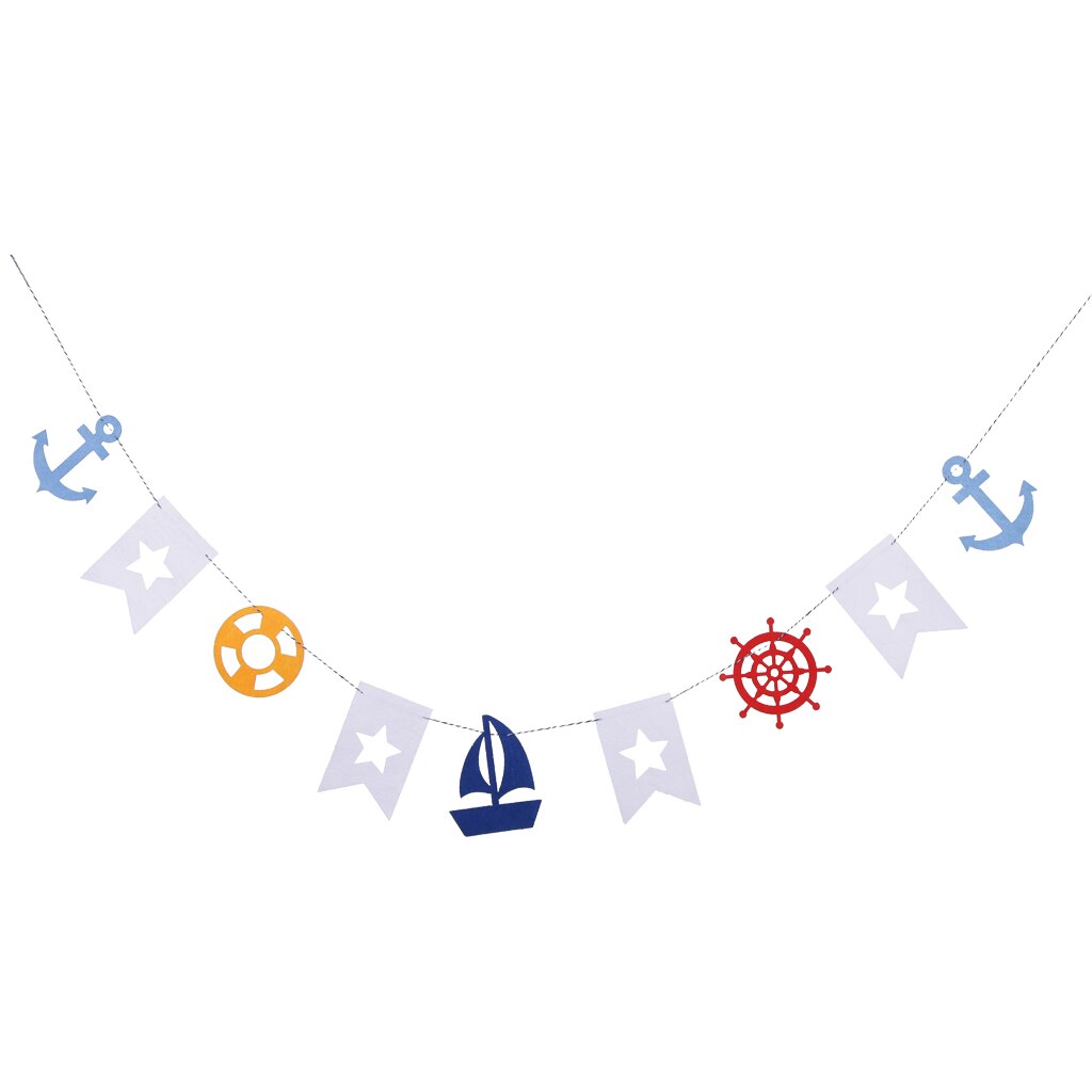 Nautical Sailing Themed Pennant Party Flags Garlan... – Grandado