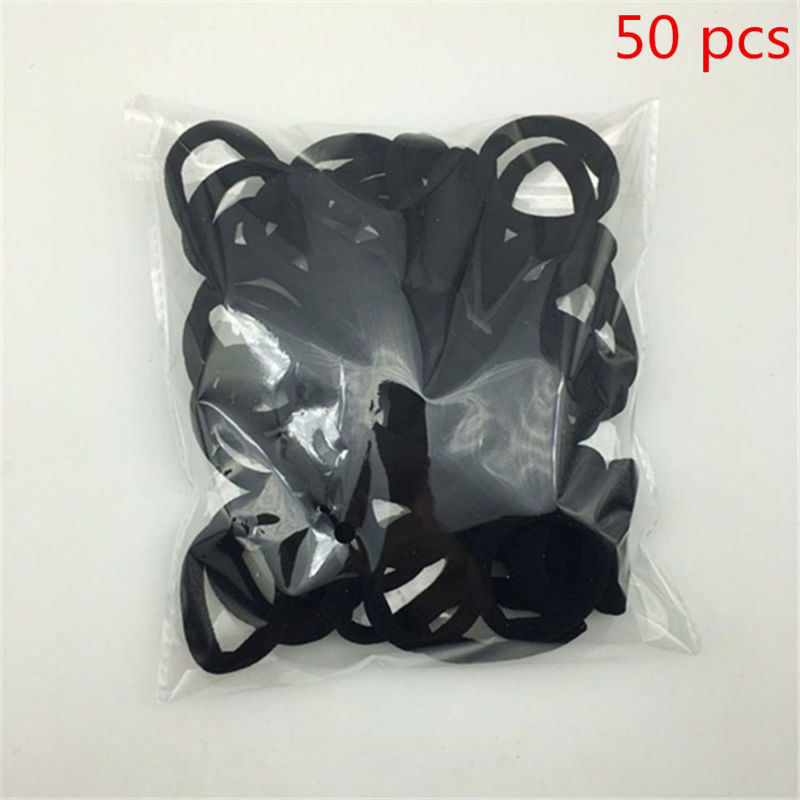 50 Stks/partij Haarbanden Elastische Basic Hair Ti... – Grandado