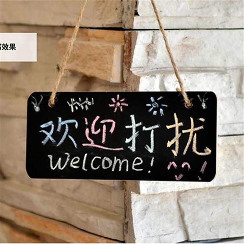 18X8cm Hanging Small Blackboard Mini Shop Tag Boar... – Grandado