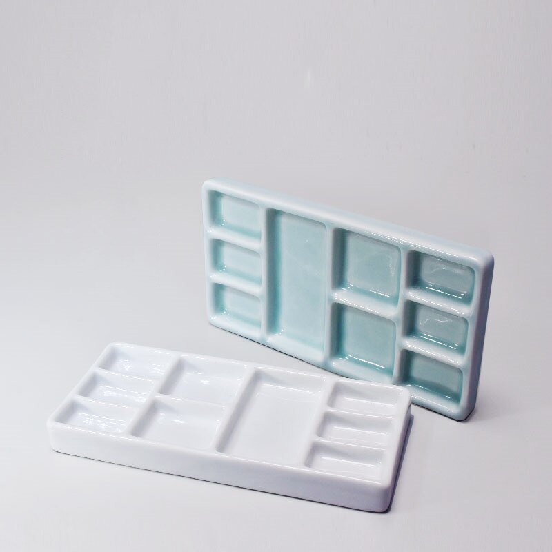 Ceramic Multi-component Palette Watercolor Gouache... – Grandado