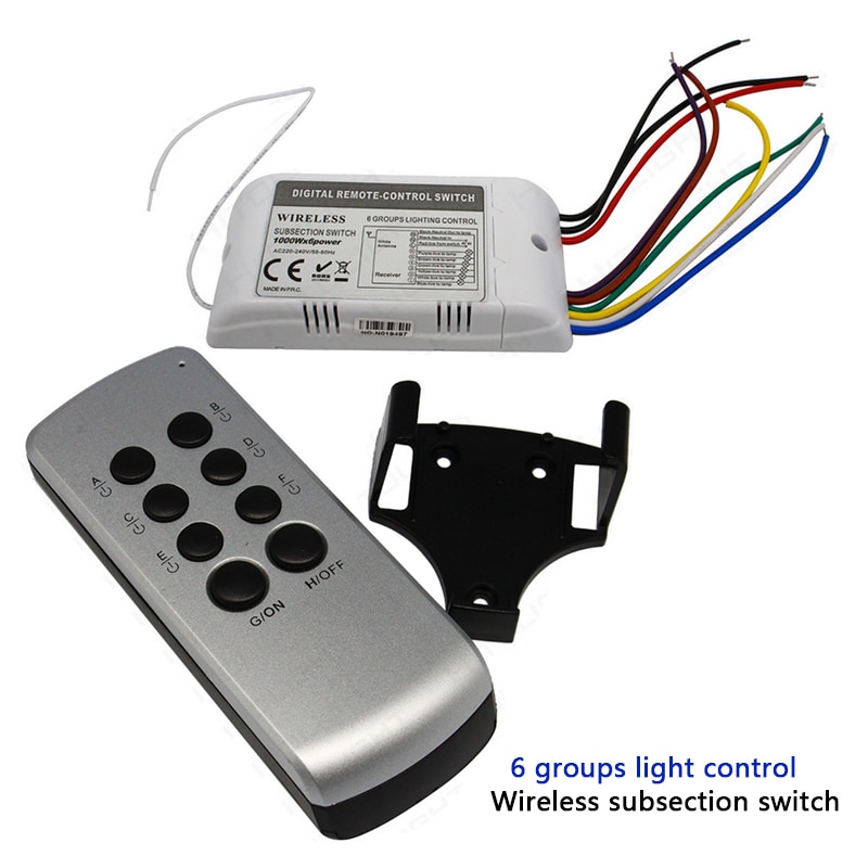 High voltage 110V 220V 3 4 5 6 channel remote swit... – Vicedeal