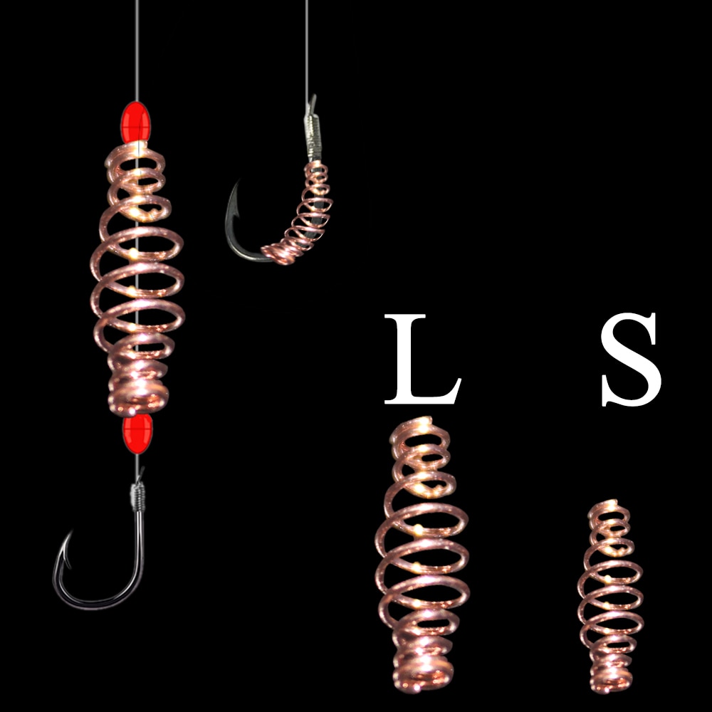 50pcs Spring Fishing Hooks Set Barbed Swivel Jig C... – Vicedeal