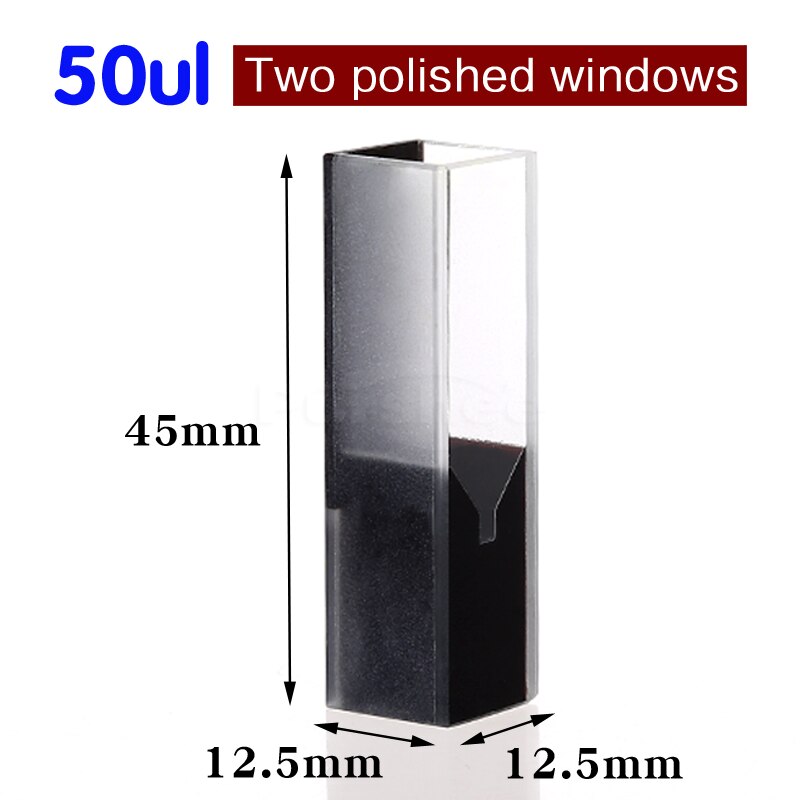 Sub-Micro quartz cell with black walls and lid(50u... – Grandado