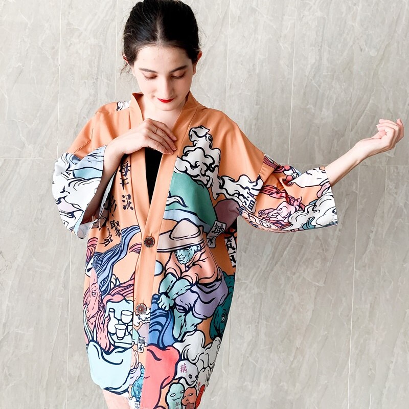 Women Kimono Haori Yukata Women Japanese Clothing ... – Grandado