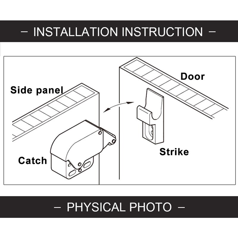 4pcs Mini Cabinet Lock Pressure Push Closure Furni... – Grandado