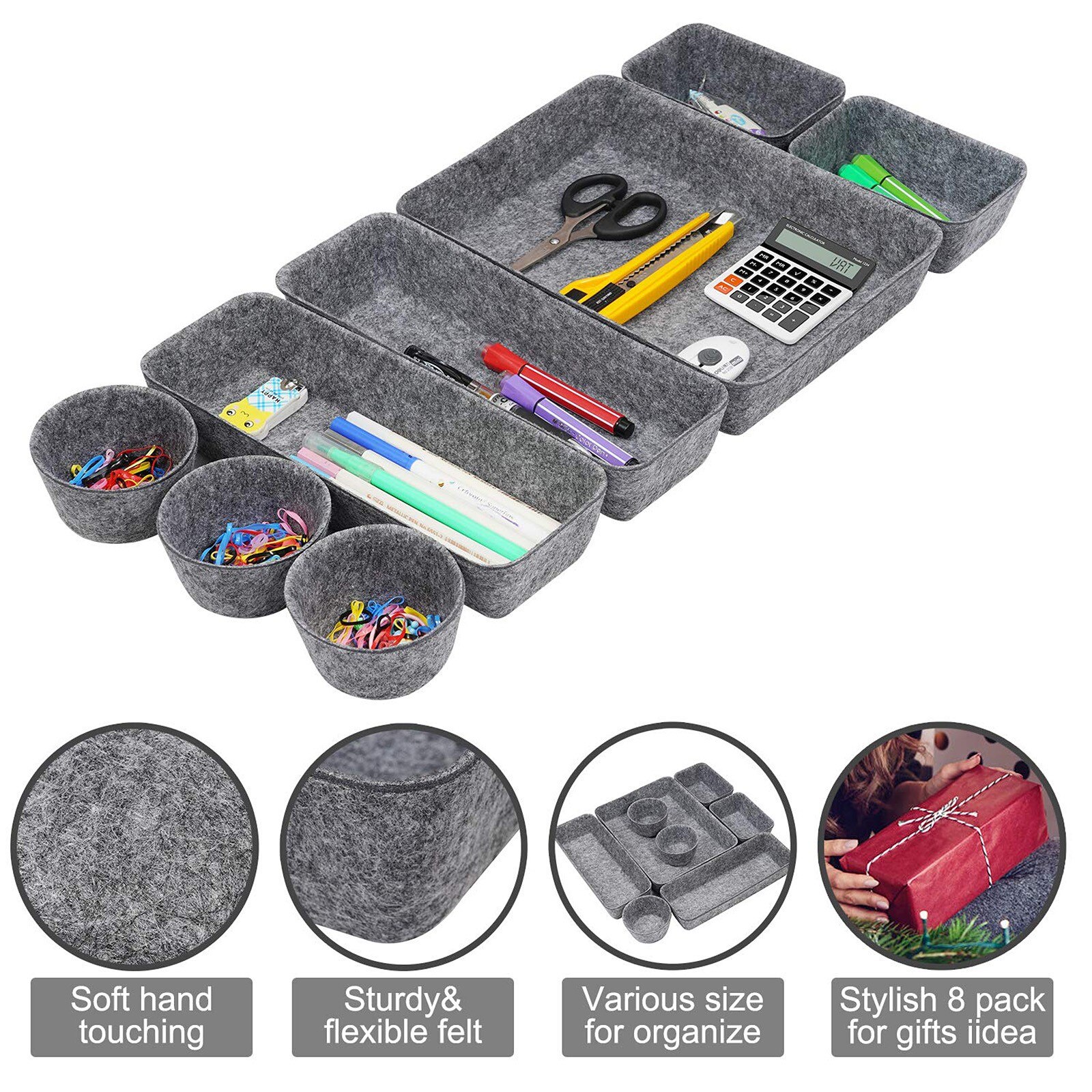 4# Desk Drawer Arranger Office Box Suit Box Desk A... – Grandado