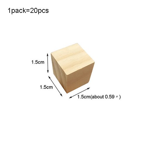 1pack Solid Wood Cube Wooden Square Blocks kids Ea... – Vicedeal