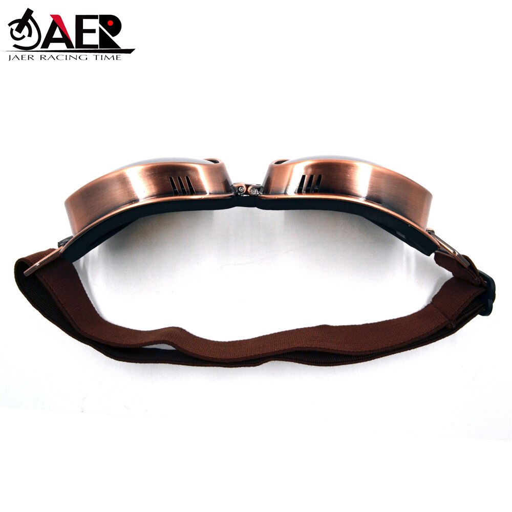 Motorcycle Glasses Leather Cafe Racer Vintage Stea... – Grandado