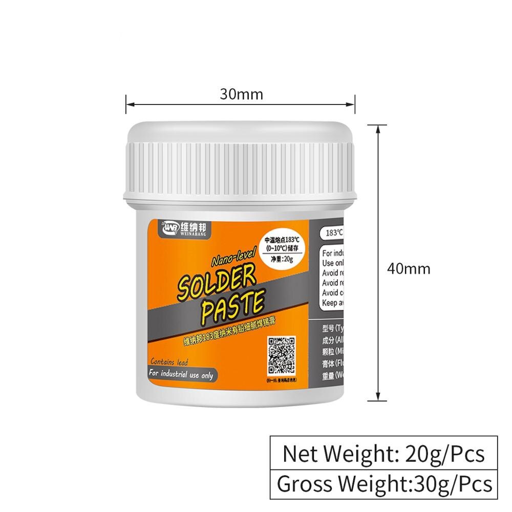20g BGA Tin Solder Paste Leaded Sn63/Pb37 Welding ... – Vicedeal