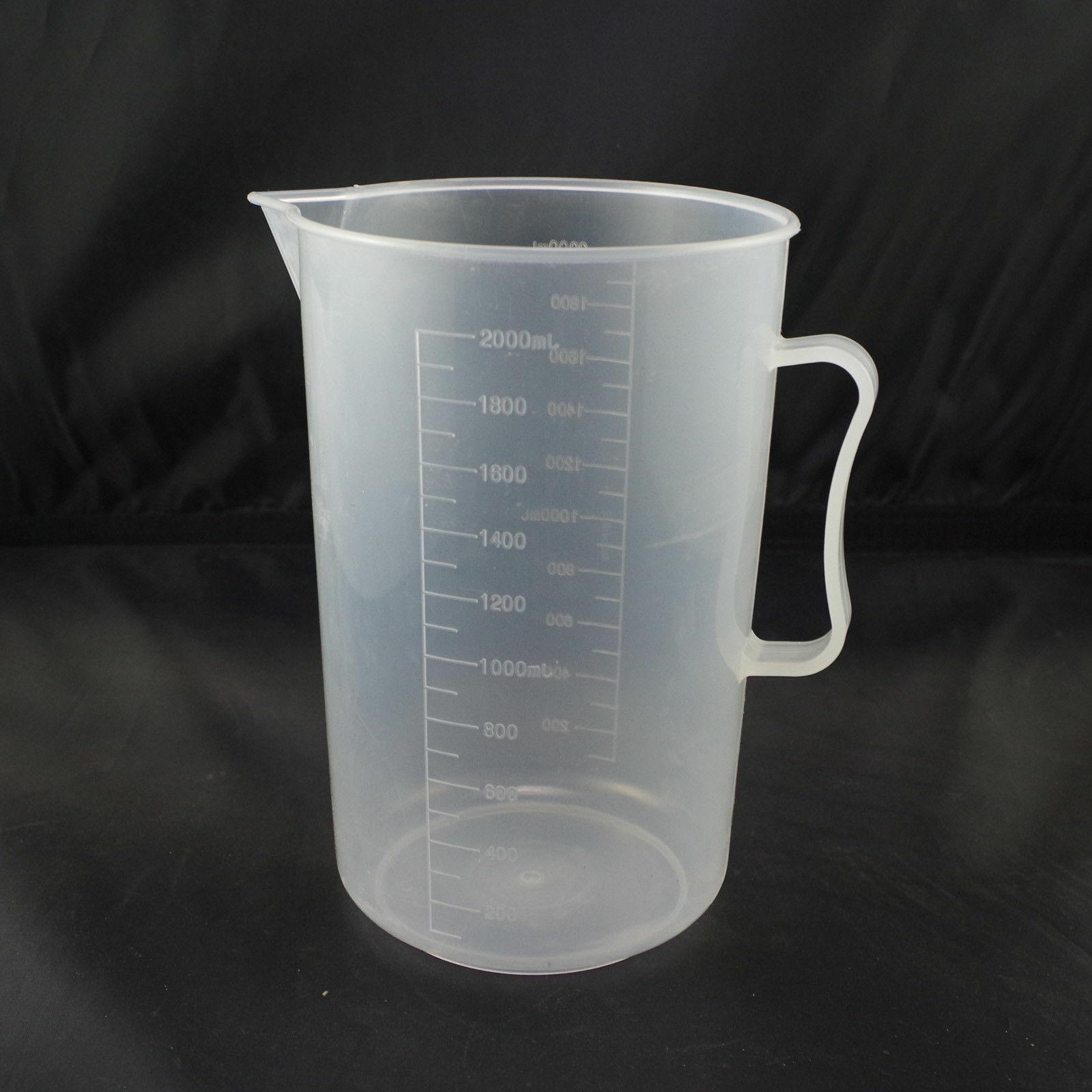 2000ml Plastic Clear Measuring Cup Graduated Lab T... – Grandado