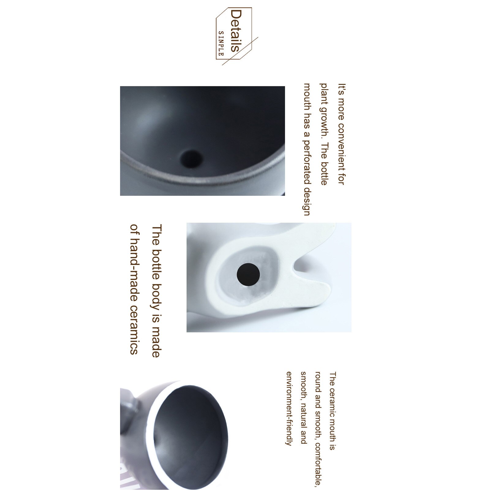 Flower Pot Human Form Indoor Outdoor Ceramics Huma... – Grandado