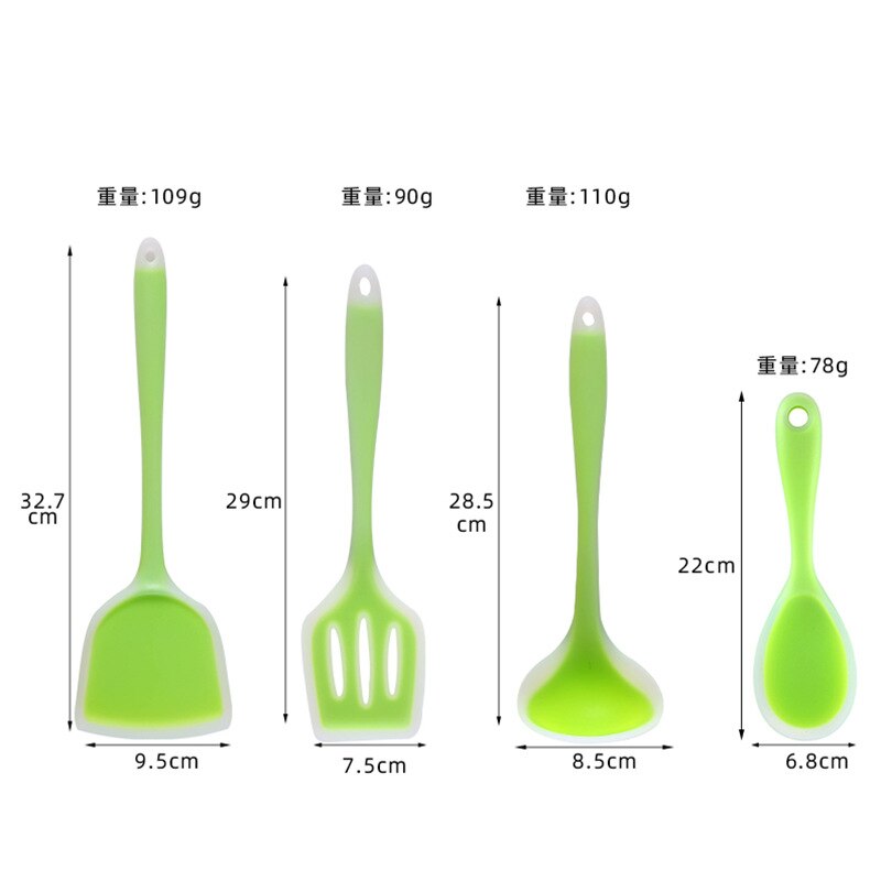 Silica Gel Shovel Silicone Spoon lou chan Spoon Si... – Grandado