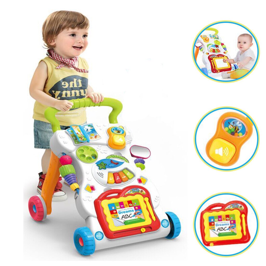 Baby Kids Cartoon Walker Stroller Multifunctional ... – Vicedeal