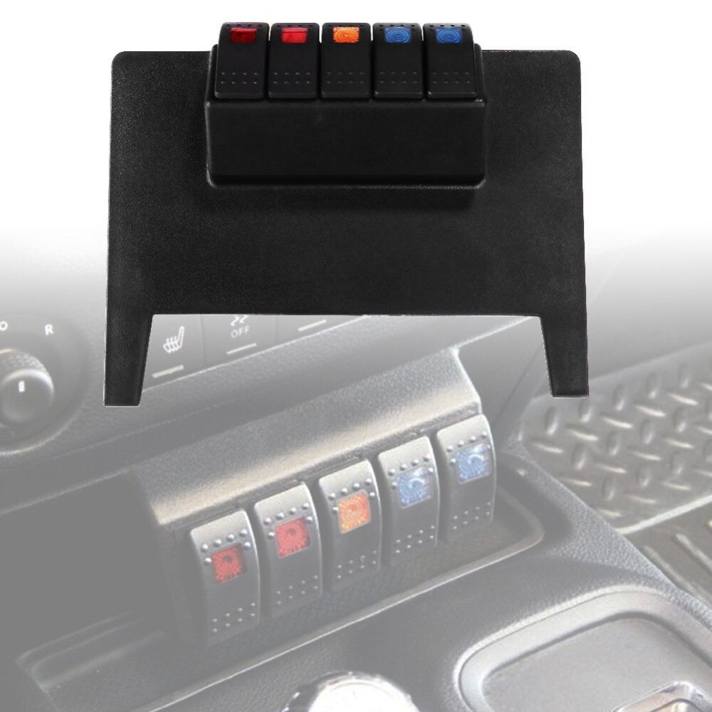 For Jeep JK Wrangler Lower Switch Panel 5 Rocker S... – Vicedeal