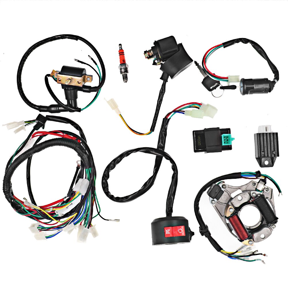 ATV Wiring Harness Kit 50CC 70CC 90CC 110CC Fit Fo... – Vicedeal