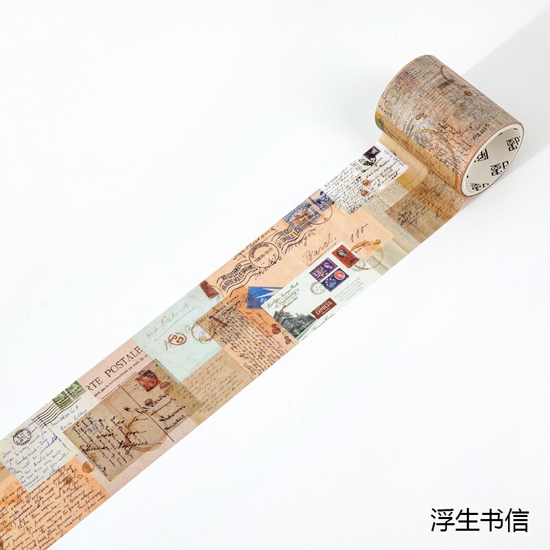 Vintage English Newspaper Burnt Edge Plant Washi P... – Vicedeal