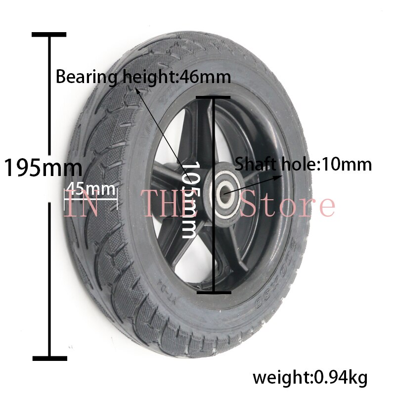 8 Inch 200x50 Solid Wheel Tyre 200*50 Solid Tire w... – Vicedeal