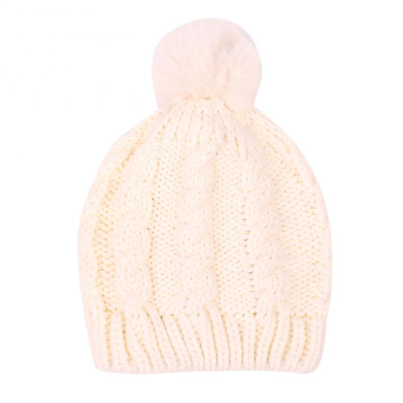 Beanies Children Hat Warm Wool Knitted Solid Color... – Vicedeal