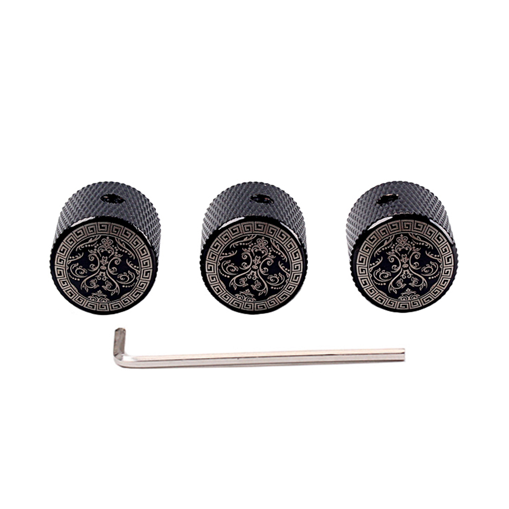 Metal Electric Guitar Knobs Bass Durable Metal Vol Grandado