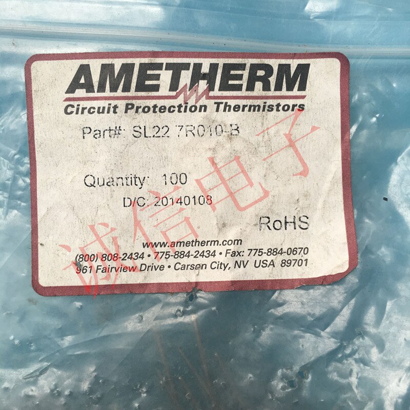 1PCS en originele NTC thermistor SL22-7R010 NTC 7R... – Vicedeal