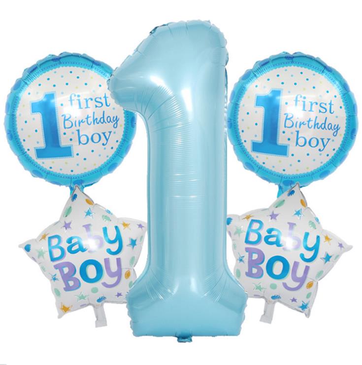 40inch Number 1 Foil Balloons 1st Birthday Balloon... – Grandado