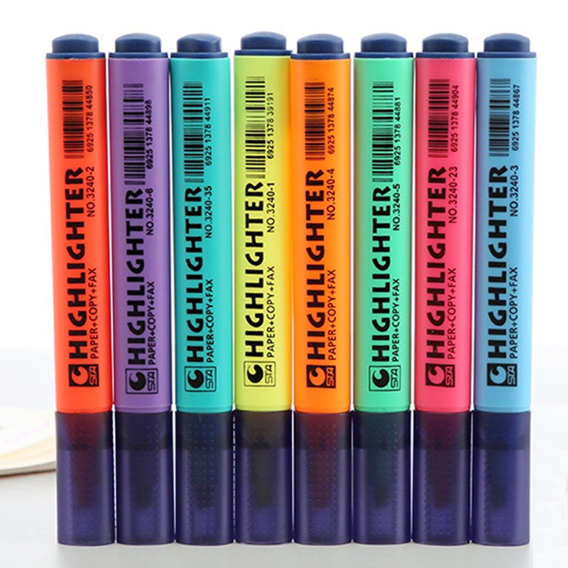STA Triangle Body Marker Pens Colorful Point Linin... – Vicedeal