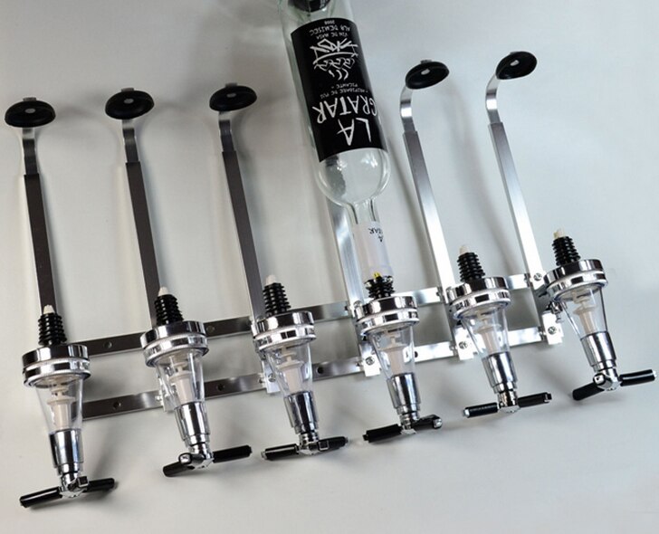 1Pcs 100% 6 Flessen Wijn Alcohol Shot Dispenser Sc... – Grandado