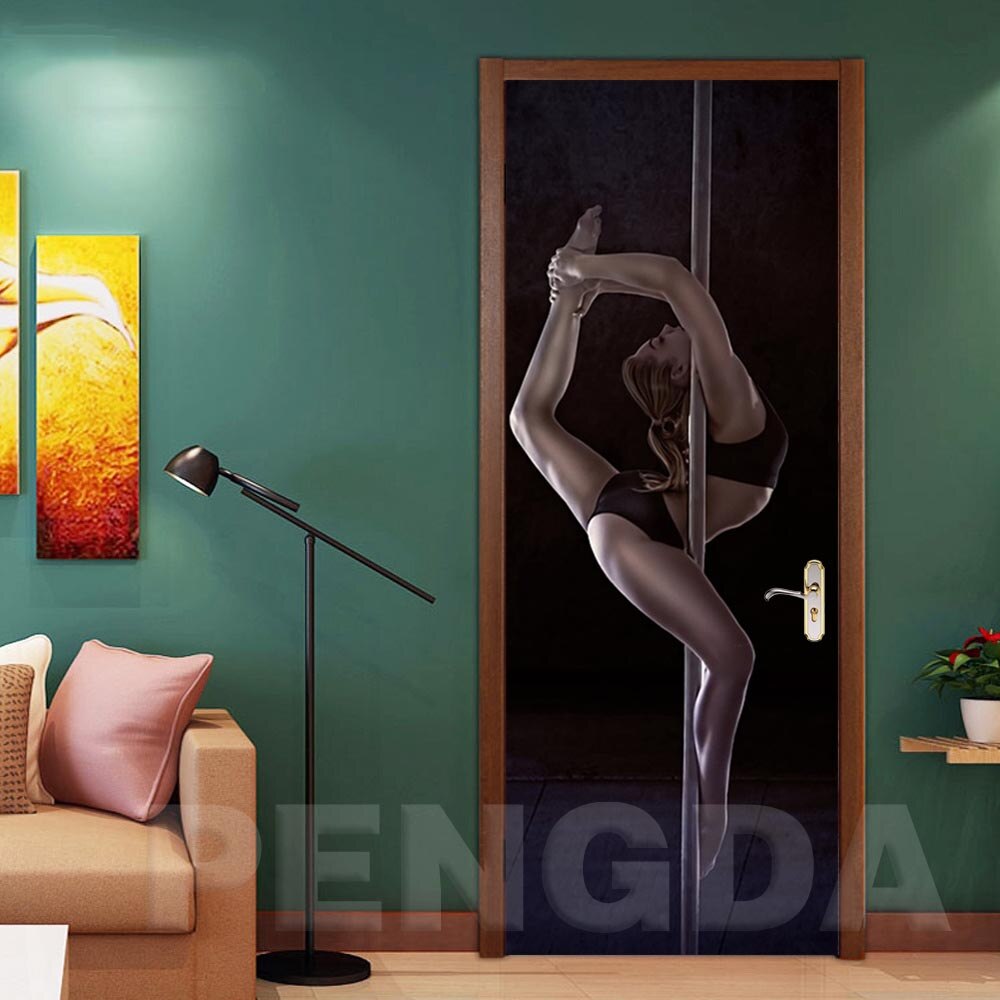 Door Sticker Mural DIY Decals PVC Wallpaper Self A... – Grandado