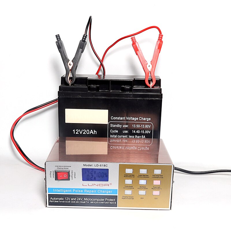 Lunda ru auto acculader 12v 24v volautomatische el... – Vicedeal