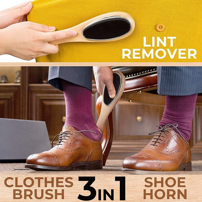 Lint Brush , Clothes Brush and Shoe Horn, Lint Bru... – Vicedeal