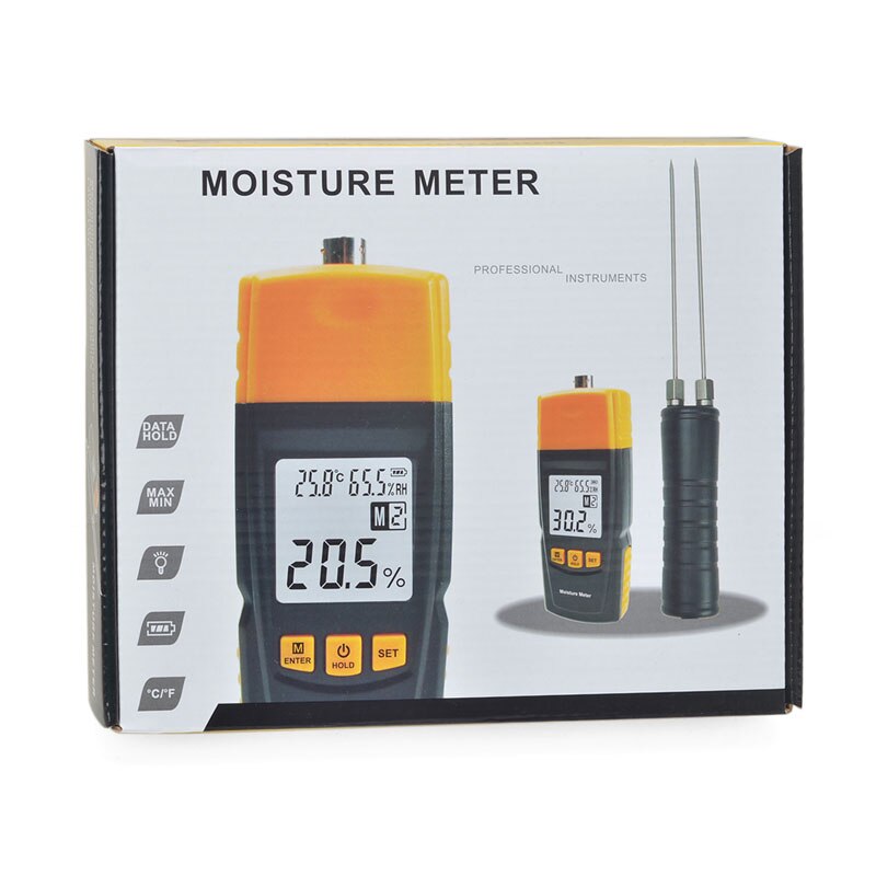 GM620 Holz Feuchtigkeit Meter Einstellbar für 4 ba... – Grandado