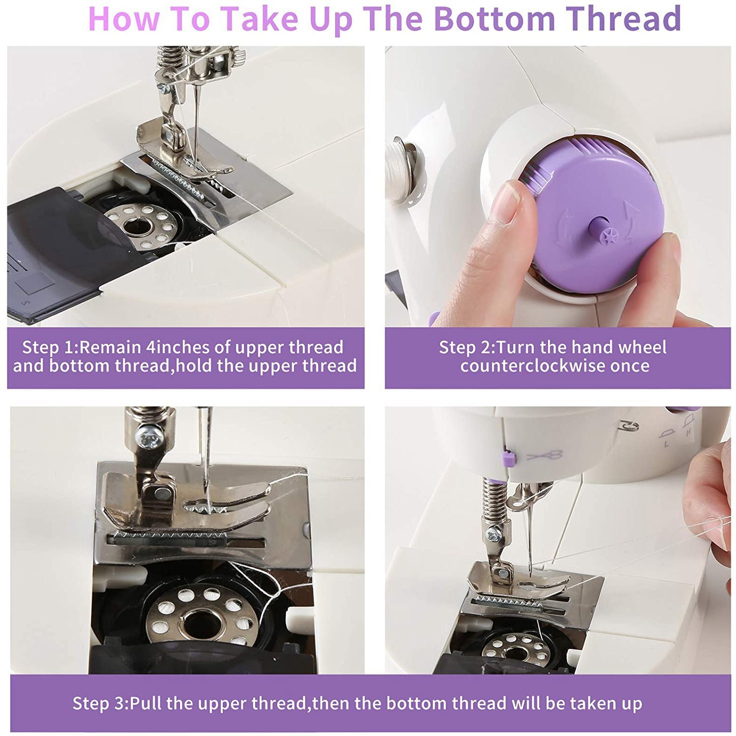 2-Speed Mini Electric Sewing Machine Kit with Pres... – Grandado