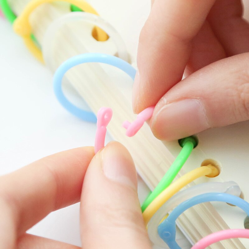 Creatieve Kleurrijke Plastic Boek Ringen Multifunc... – Grandado