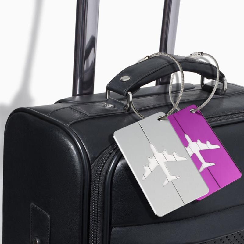 8Pcs Luggage Tags Aluminium Alloy Suitcase Label N... – Grandado