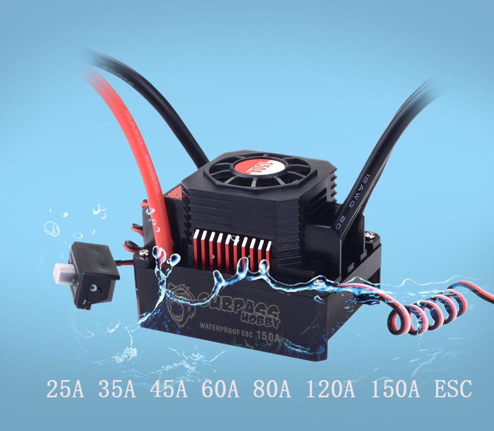Waterproof Brushless Senseless Speed Controller 45... – Grandado