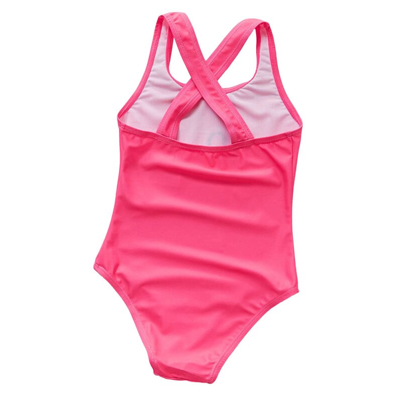 Summer Kid Girls Swimwear Flamingo Pattern One Pie... – Vicedeal