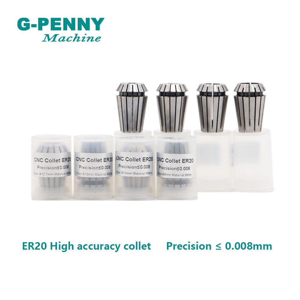 ! High Accuracy ER20 spindle collet 8pcs precision... – Grandado