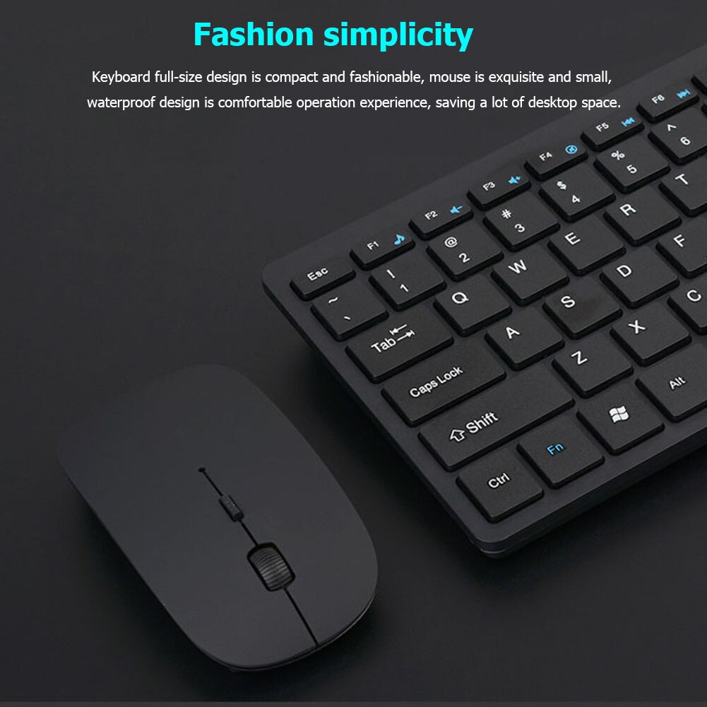 Keyboard Mouse Combos Wireless 2.4GHz 77 Keys Keyb... – Grandado
