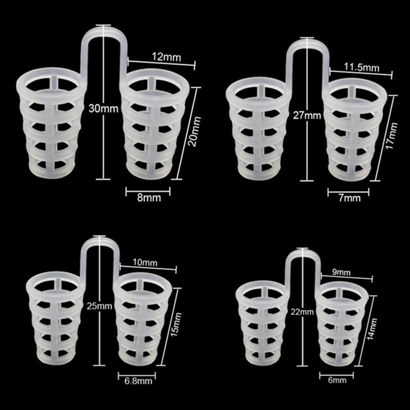 8Pcs/Box Anti Snore Apnea Nose Clip Anti-Snoring B... – Grandado