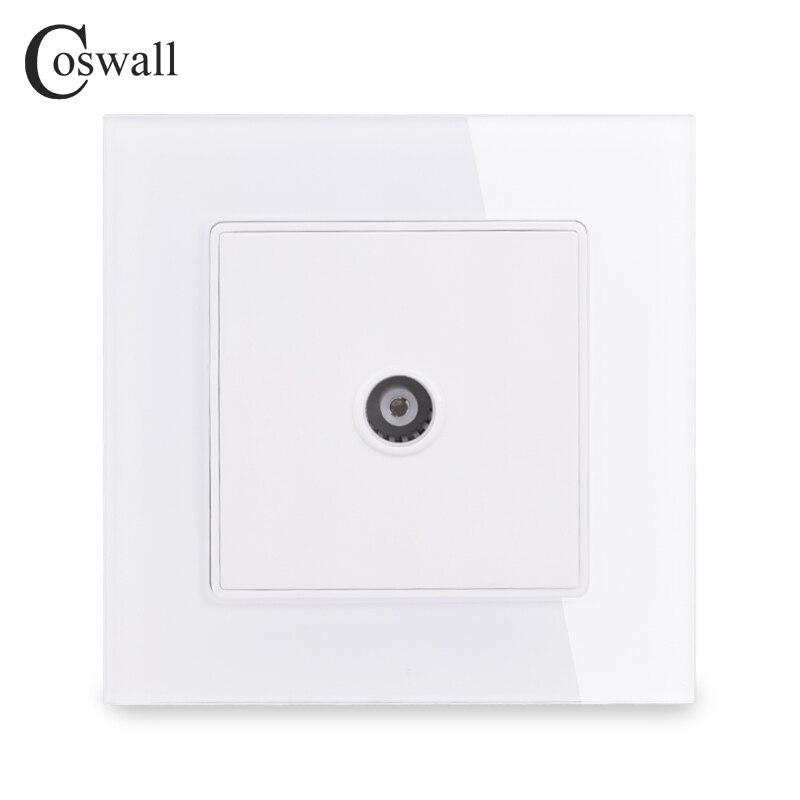 COSWALL Crystal Tempered Glass Frame Wall Socket 1... – Grandado
