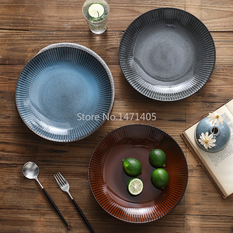 Japanese Round Ceramic Deep Soup Plate Hotel Fruit... – Grandado