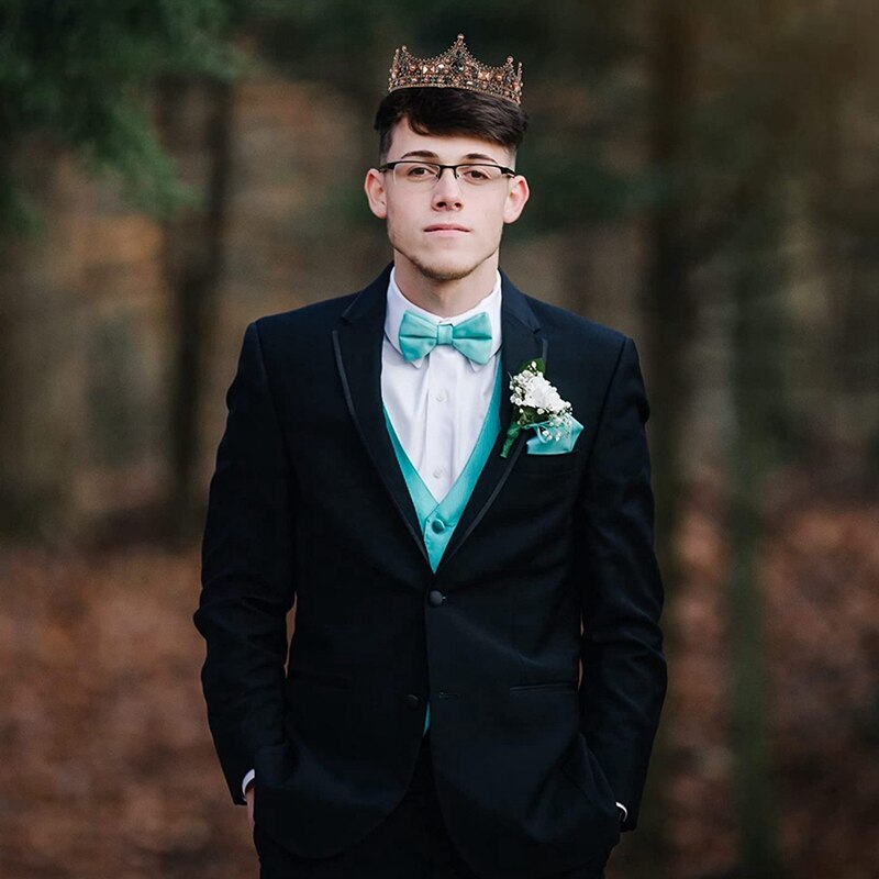 King Crowns for Men - Baroque Vintage Rhinestone C... – Grandado