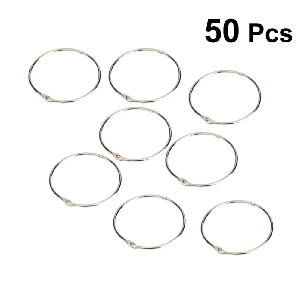 50 Pcs Loose Leaf Binder Ringen Staal Bindmiddel R... – Grandado